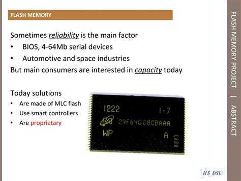 Ppt Flash Memory Project Controller For Flash Memory Powerpoint
