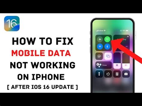 Fix Any IPhone Cellular Data Not Working After IOS 16 Update Fix Mobile Data Not Working On