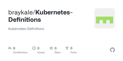 Github Braykalekubernetes Definitions Kubernetes Definitions