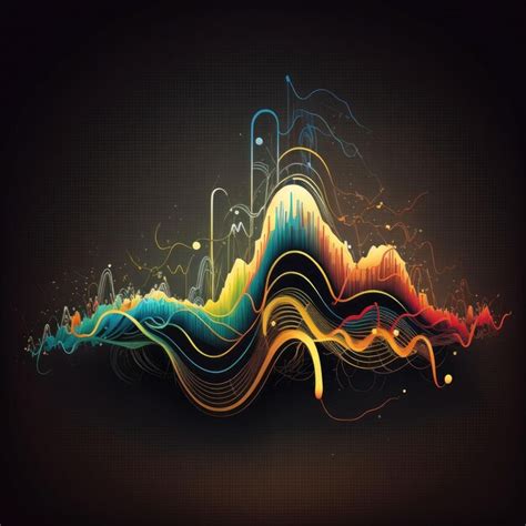 Premium Photo Vector Line Artwork An Audio Waveform Vivid Colors Ai