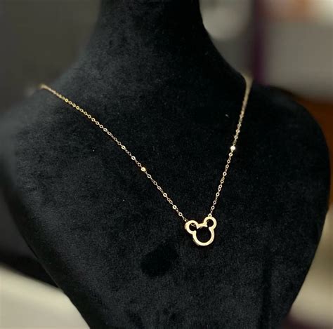 خرید و قیمت گردنبند طلا میکی موس سه بعدی پسر 181678 از غرفه طلای پاندا