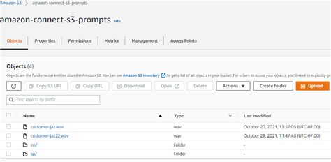 How To Play Prompts In An Amazon Connect Contact Flow From An Amazon S3 Bucket Aws Contact Center