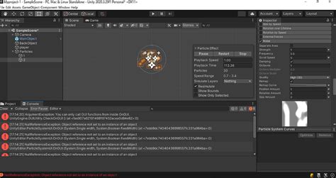 Noise Module Gives An Error On Play Unity Engine Unity Discussions