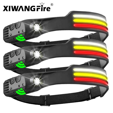 Head Lamps USB C Rechargeable LED Headlamp With COB XPE Lamp Beads Wide Range Of Lighting