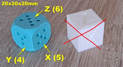 Dice As 20mm XYZ Calibration Cube By MyTechFun Download Free STL Model Printables Com