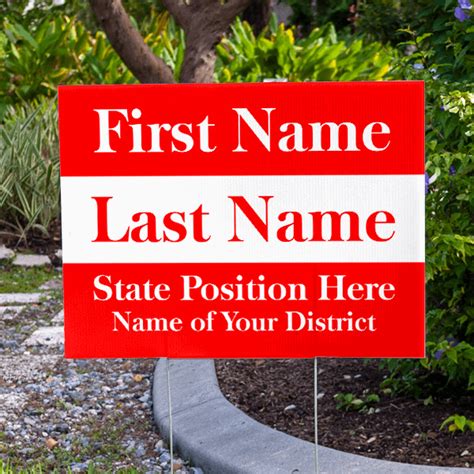 Generic Custom Political Yard Sign