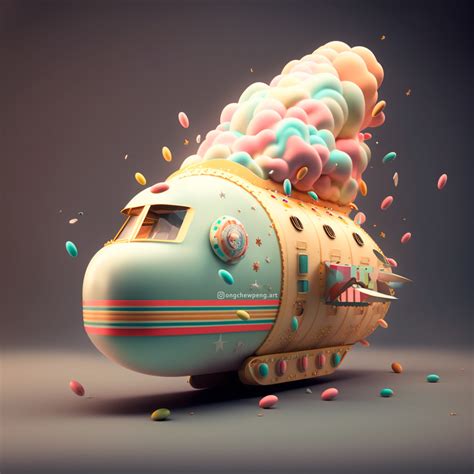 Ai Candy Spaceship On Behance