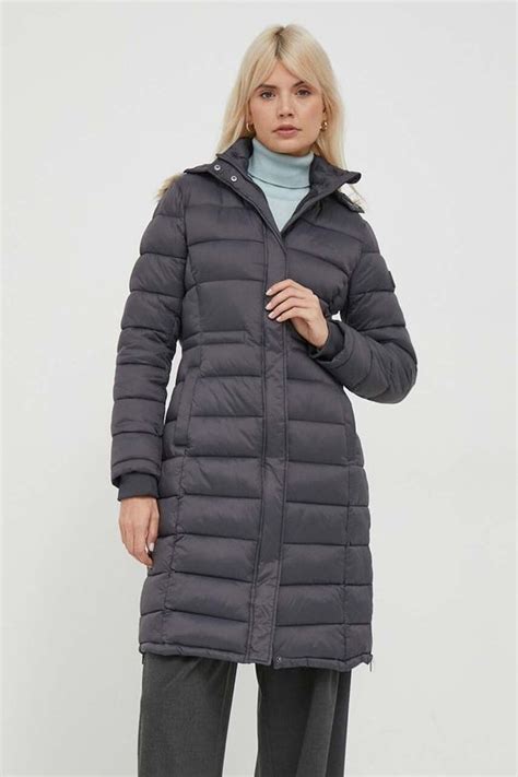 Куртка Pepe Jeans женская цвет серый зимняя | ANSWEAR.ua