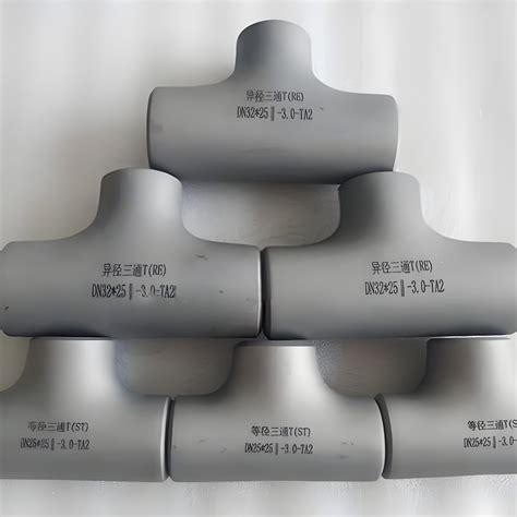 Customizable Pure Titanium Tee Ti Alloy Tee Industry
