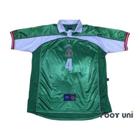Photo1 Mexico 2000 Home Shirt 4 Marquez Copa America Mexico Home