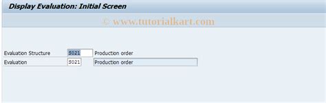 MCR SAP Tcode SFIS Display Evaluation Transaction Code