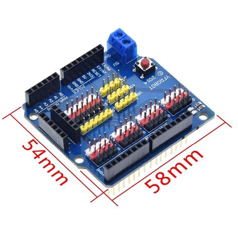 shield sensor v5 placa de expansão para placa uno casa da robótica
