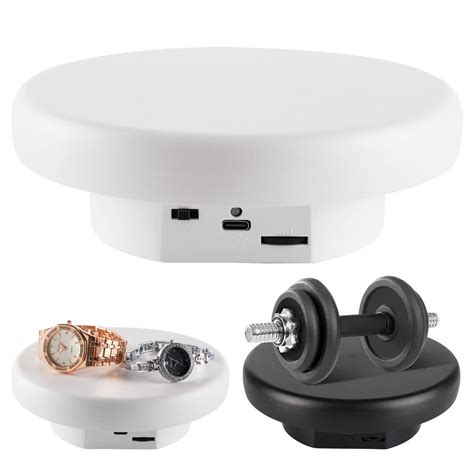 360° electric rotating platform with type c cable 6 3in