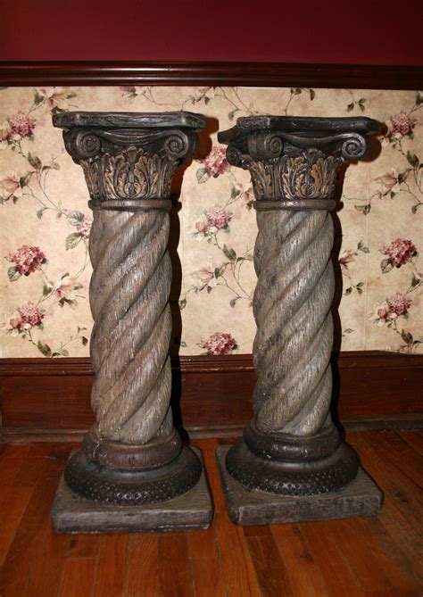 Diy Plaster Columns For An Aged Look
