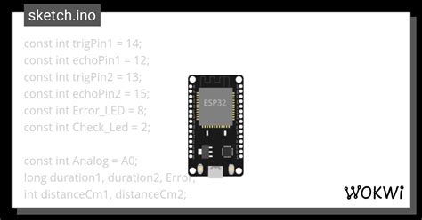 Esp8266 Ultrasonic Wokwi Esp32 Stm32 Arduino Simulator