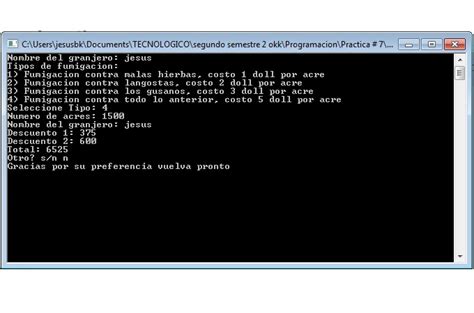 programación estructurada c practica 7