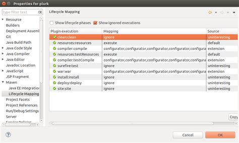 eclipse中解決maven專案內pom xml檔出現“plugin execution not covered by lifecycle