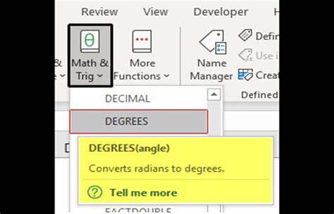Función De Grados En Excel Qué Es Cómo Usarla Y 3 Ejemplos Recurso