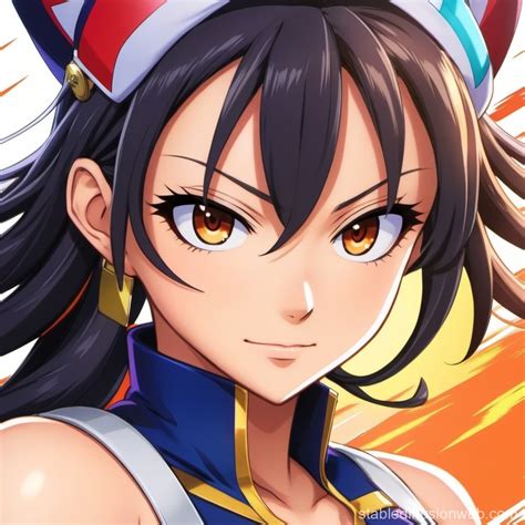 Camie Utsushimi De My Hero Academia Avec Un Grand D Collet Dans Son Costume En Latex Sucant La