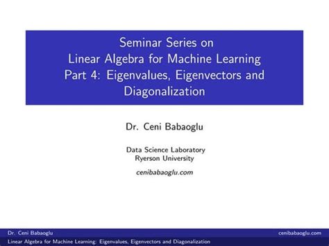 1 Linear Algebra For Machine Learning Linear Systems Ppt