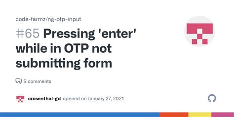 Pressing Enter While In OTP Not Submitting Form Issue 65 Code Farmz Ng Otp Input GitHub