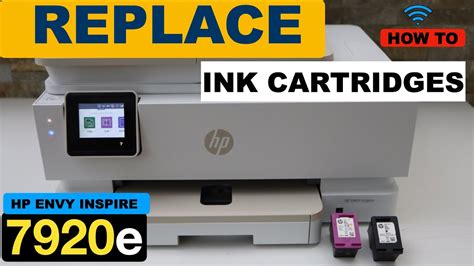 Hp Envy Inspire 7920e Replace Ink Cartridges Youtube