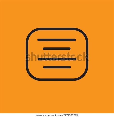 Icon Centered Text Objects Often Represented Stock Vector Royalty Free