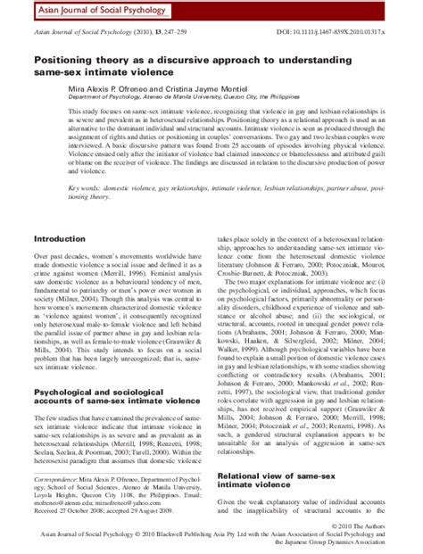 Pdf Positioning Theory As A Discursive Approach To Understanding Same