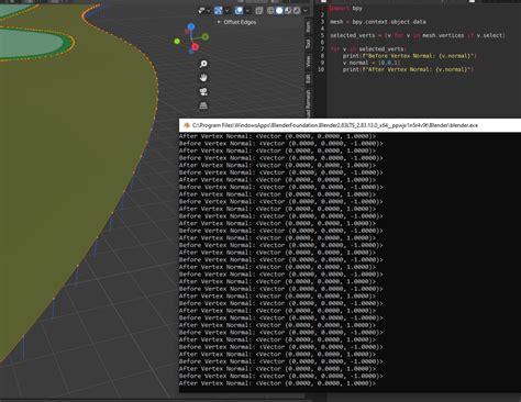 Python Assign Values Of Vertex Normals Blender Stack Exchange