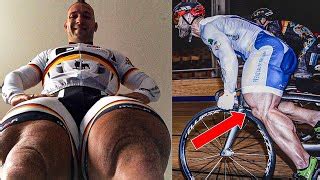 Track Cyclist Big Legs