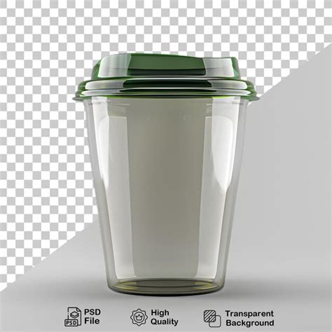 Мокет кофейной чашки изолированный на прозрачном фоне Премиум Psd Файл