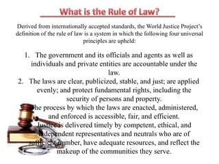 Rule Of Law Definition