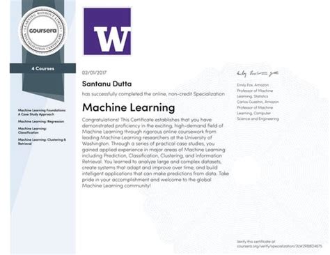 Certificate Machine Learning Foundations Ppt
