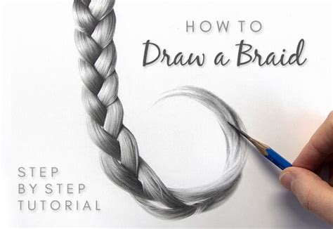 How To Draw A Braid Dark Art Drawings Realistic Drawings Drawing Sketches Beginner Drawing