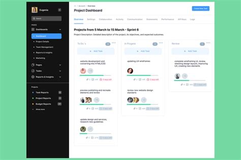 Project Management Task Team Dashboard Web App Ux And Ui Kits Websites Ft Project And Task