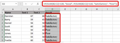 Excel Formula For IF With Multiple Conditions IF Formula