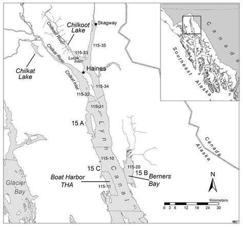 Map Showing Chilkat Lake And Its Proximity To Haines The Chilkat And Download Scientific