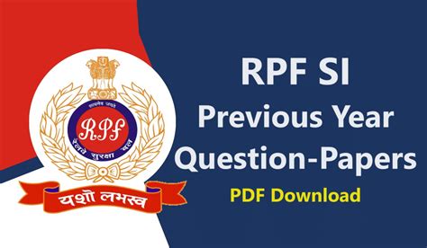 Rpf Si Previous Year Question Papers Direct Pdf Links To Download Gksection