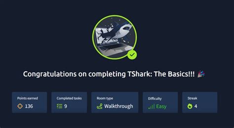 cybersecurity networkanalysis tshark ethicalhacking tryhackme