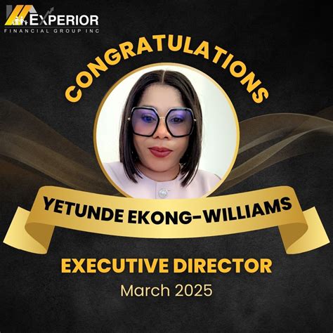 Yetunde Ekong Williams Newest Executive Director
