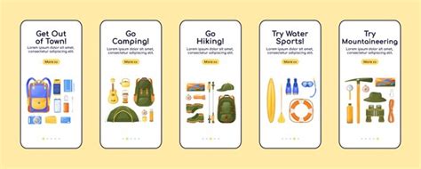 Premium Vector Summer Rest Safety Tips Onboarding Mobile App Screen Flat Vector Template