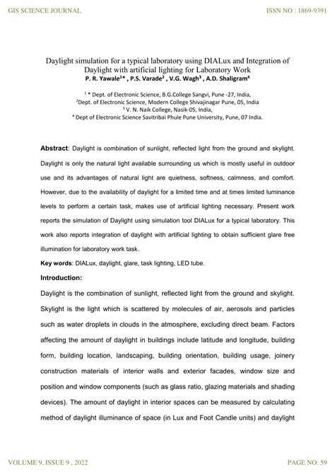 Pdf Daylight Simulation For A Typical Laboratory Using Dialux And Integration Of Daylight With