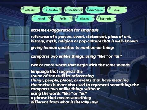 Figurative Language Match Match Up