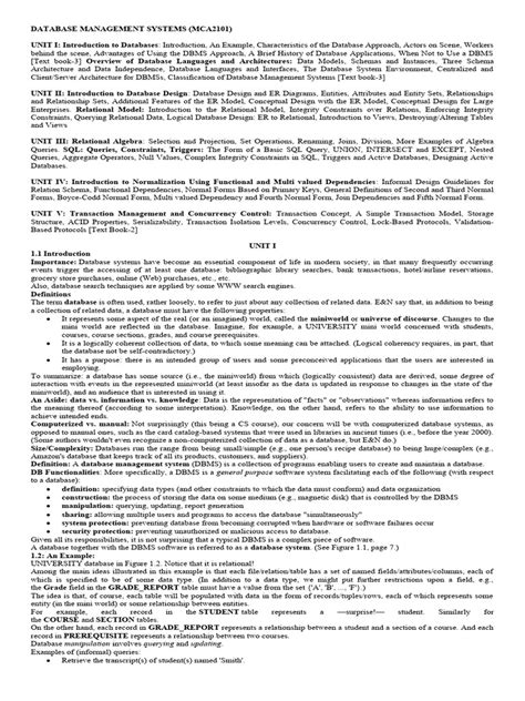 database management systems unit wise pdf databases relational