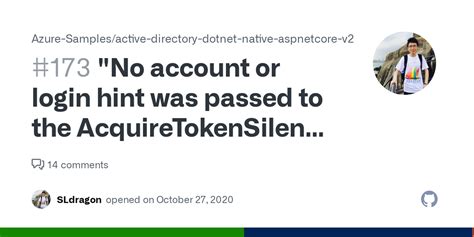 No Account Or Login Hint Was Passed To The Acquiretokensilent