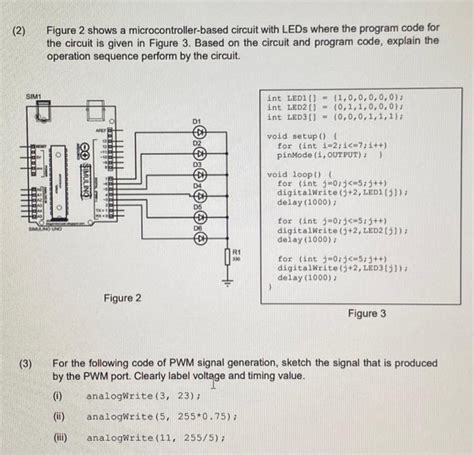 Solved Figure 2 Shows A Microcontroller Based Circuit With