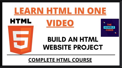 Html Tutorial For Beginners Complete Html In One Video Html Project