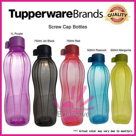 Eco Bottle Screw Cap Tupperware Original Water Bottles Tupperware Botol Air Tupperware Drinking