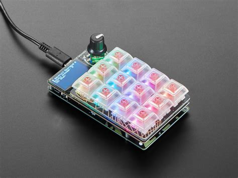 Adafruit Macropad Rp2040 Starter Kit 3x4 Keys Encoder Oled Id