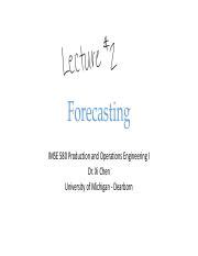 Comprehensive Guide To Forecasting Methods In Production And Course Hero